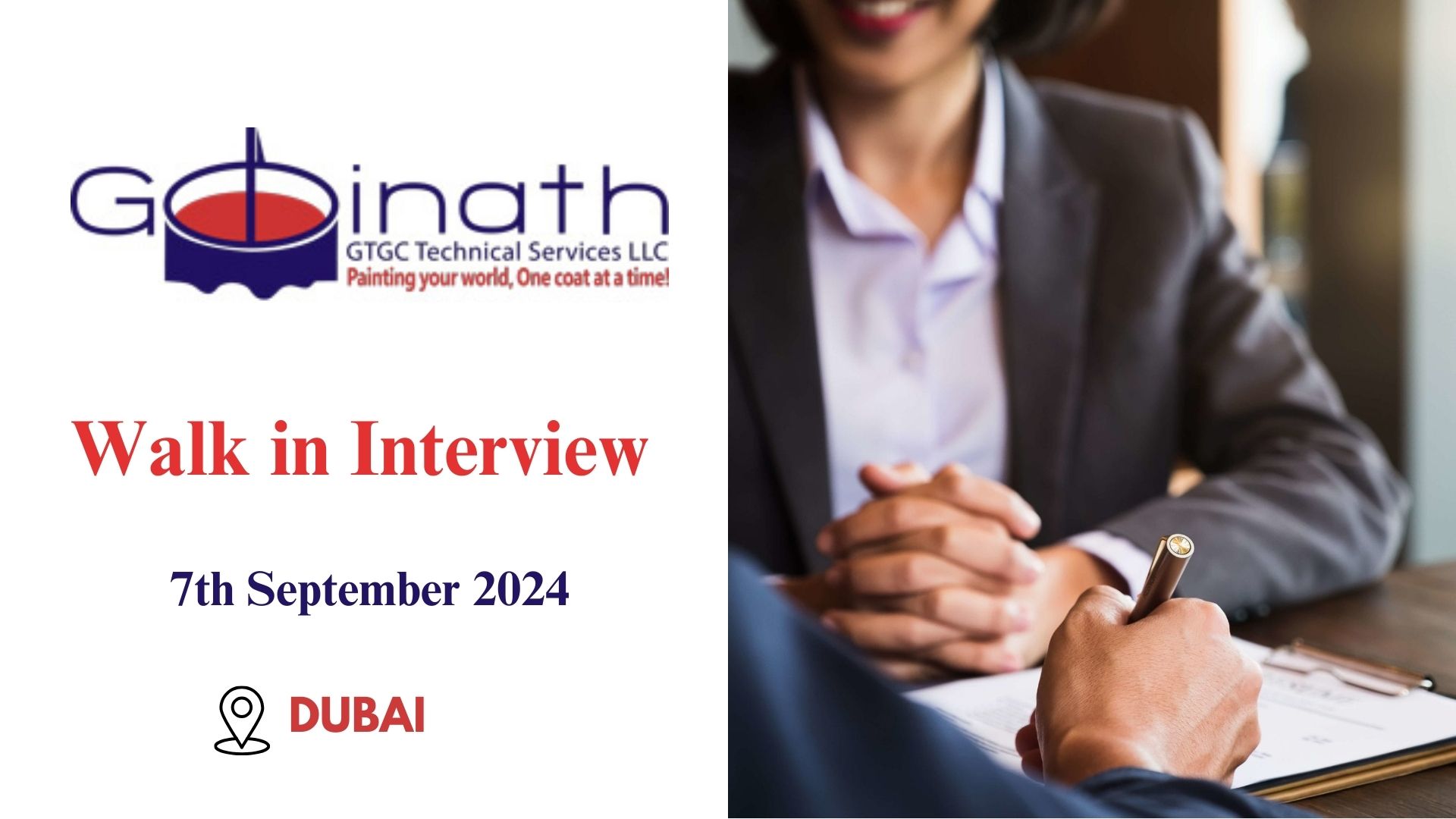 GTGC Technical Services Walk in Interview