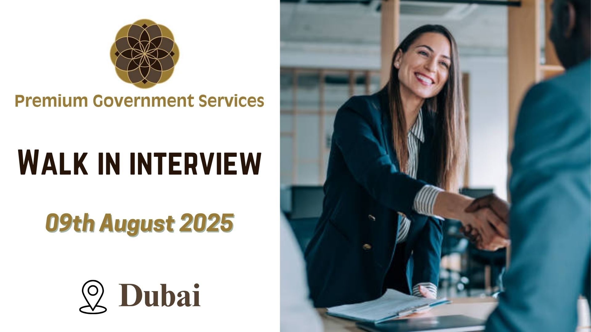 Premium Government Services Walk in Interview