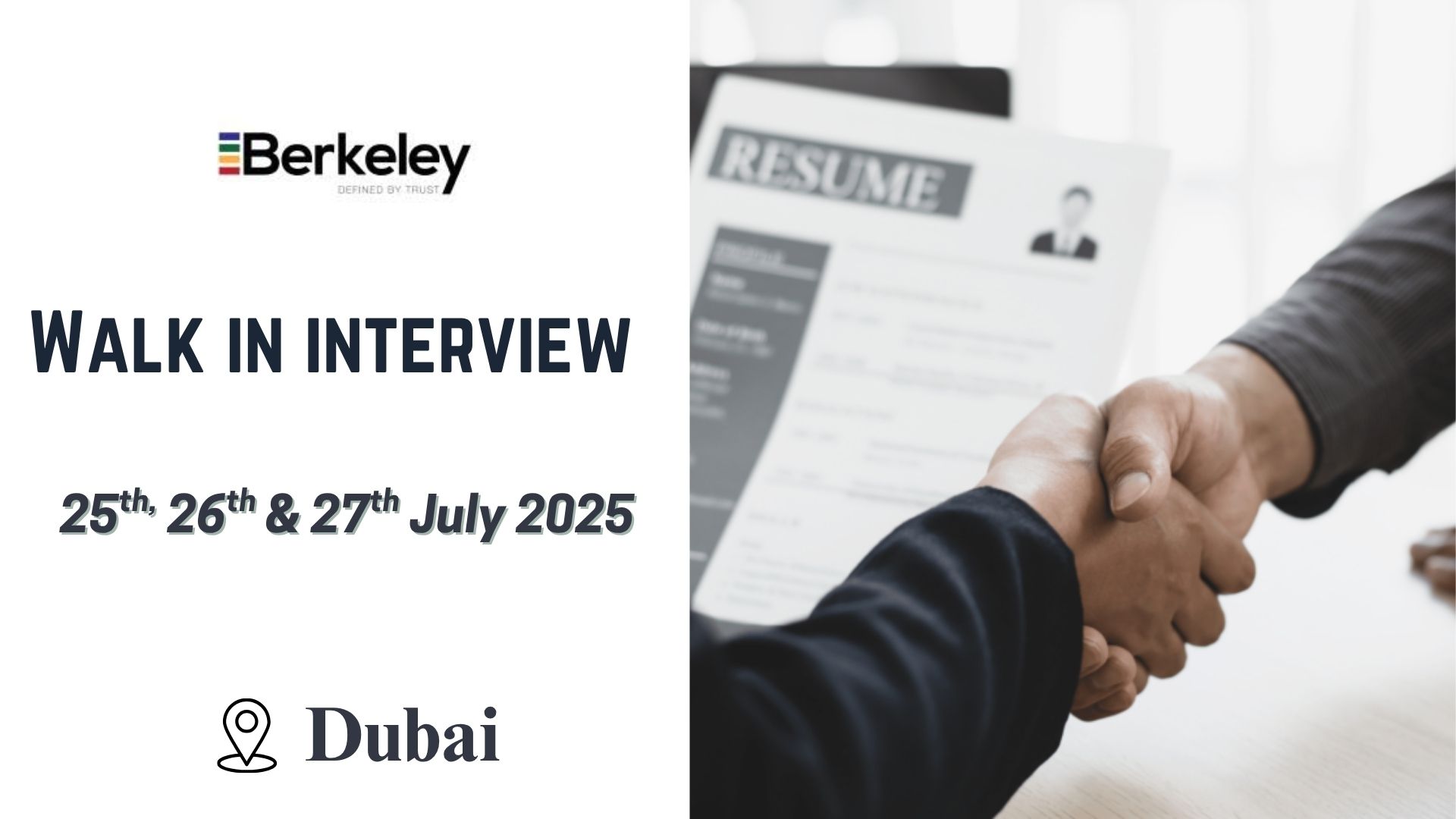 Berkeley Services Latest Walk in Interview