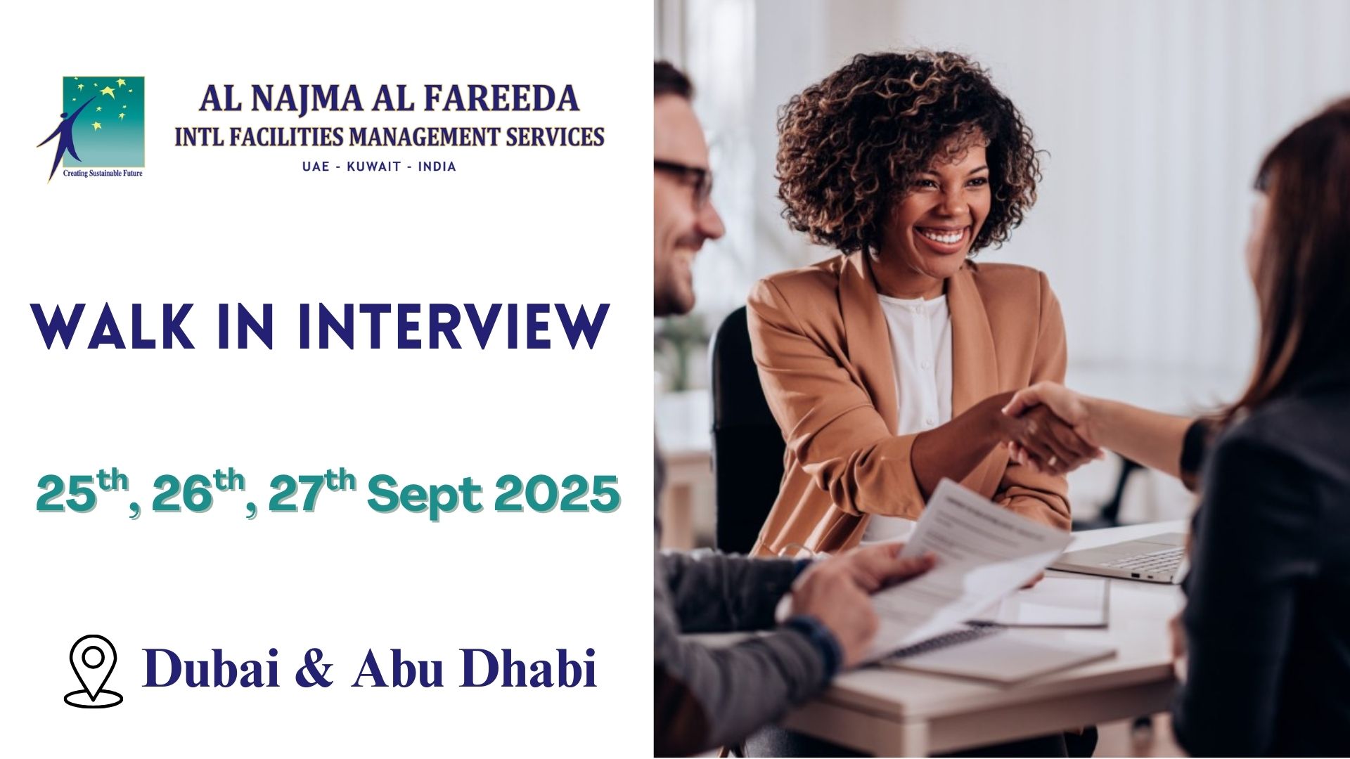 Al Najma Al Fareeda Latest Walk in Interview