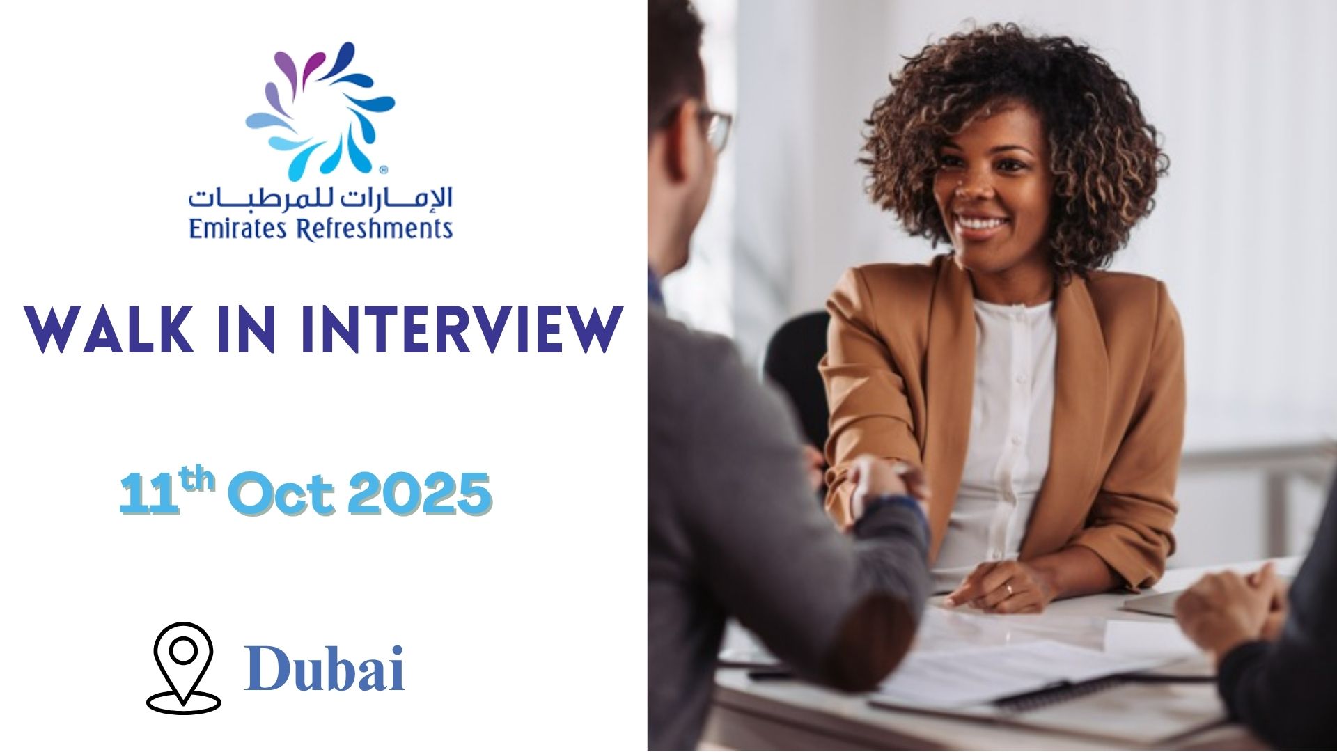 Emirates Refreshments Walk in Interview in Dubai