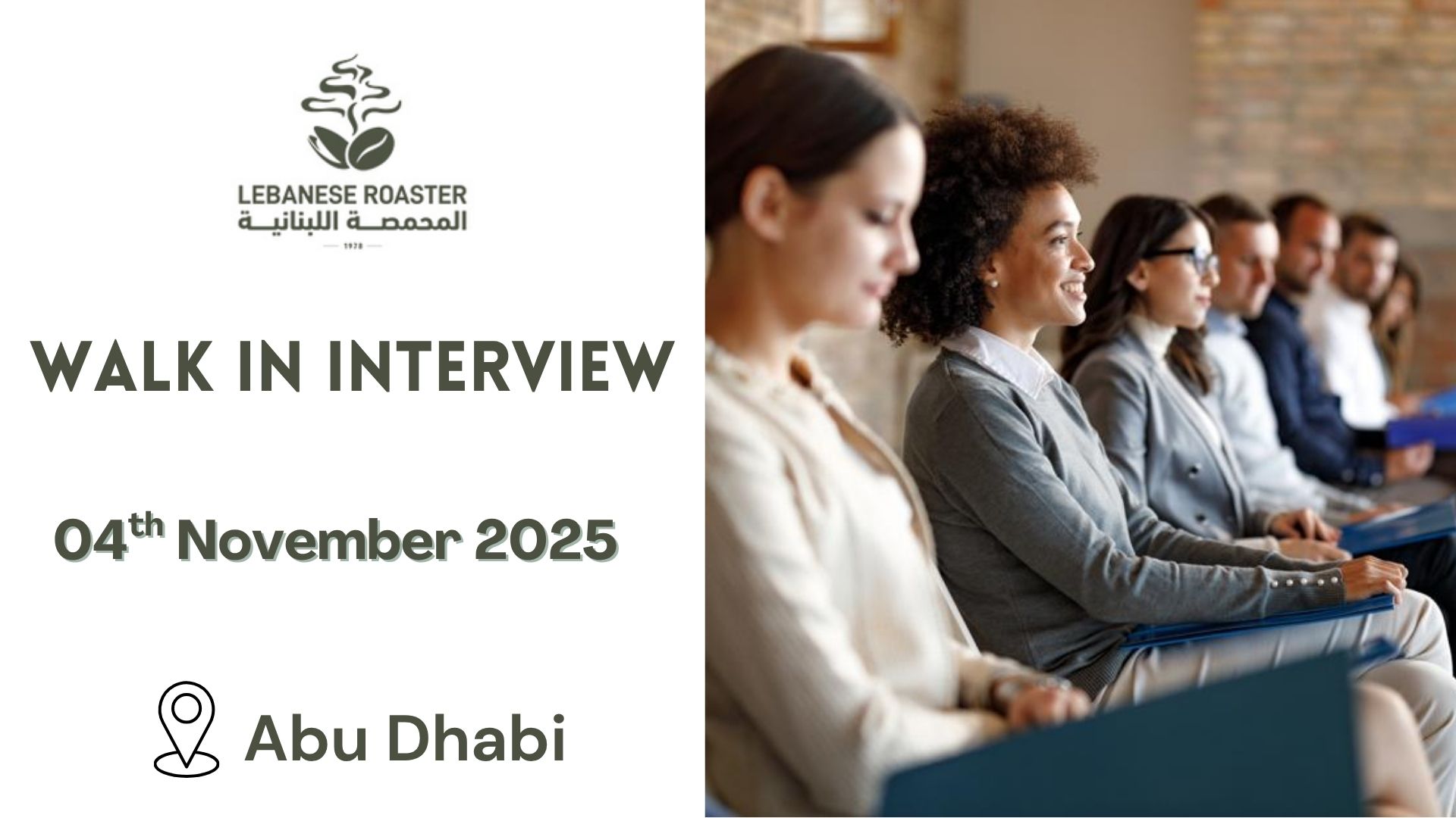 Lebanese Roaster Walk in Interview in Abu Dhabi - Caza News