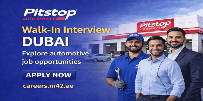 Pitstop Auto Service Walk-In Interview Dubai | Automotive Jobs UAE